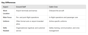 Ground Staff vs. Cabin Crew: Understanding the Differences and ...